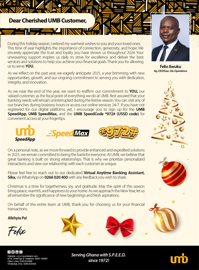 UMB Ag.CEO Message-05 - Universal Merchant Bank